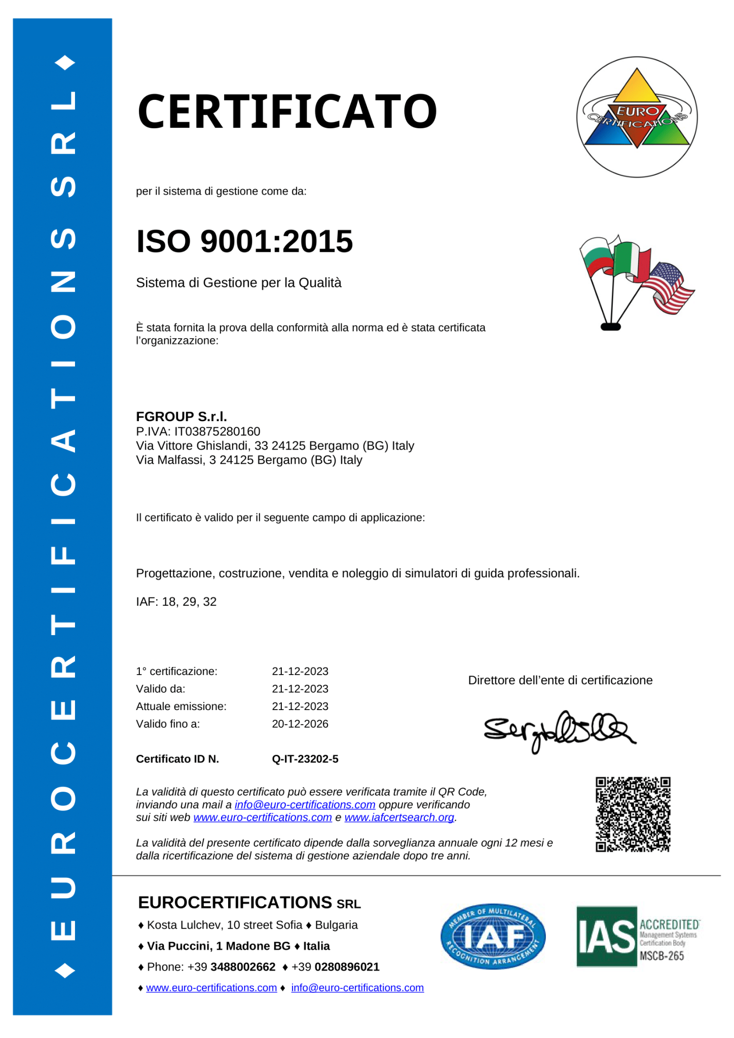 Certificazioni ISO 9001